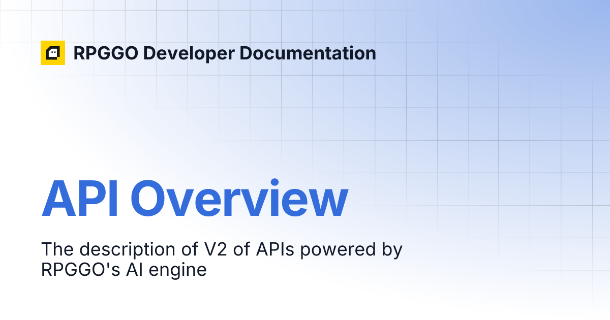 API Overview | RPGGO Developer Documentation API Overview | RPGGO Developer Documentation
